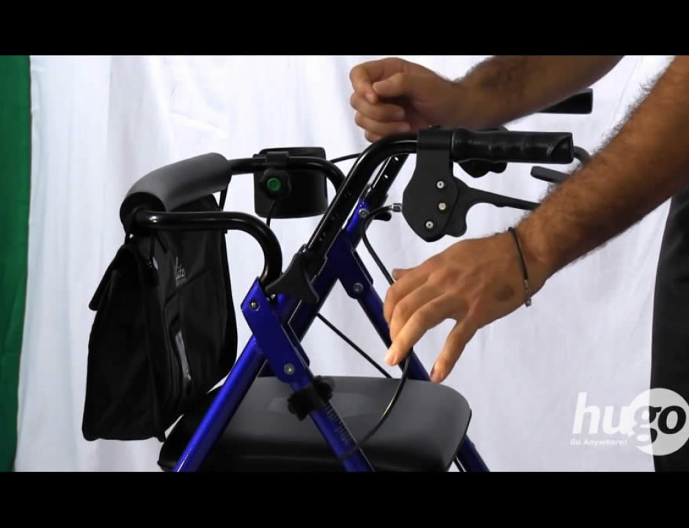 How to fold your Hugo® Rolling Walker with Seat – Hugo®